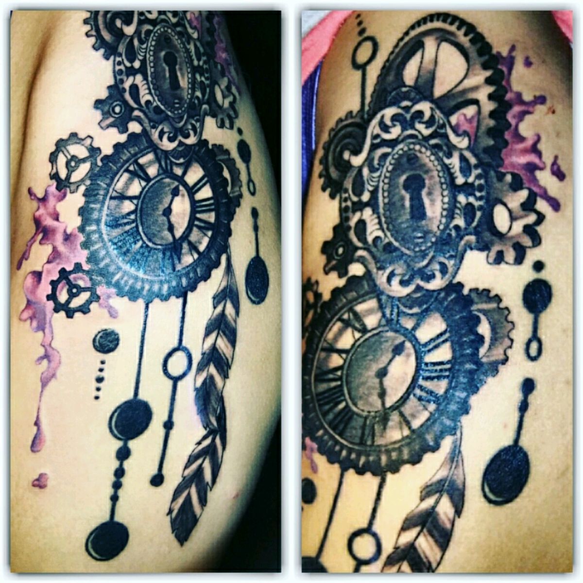 Tattoo uploaded by Saralyn • #steampunk #gears #clock #time #timepiece ...