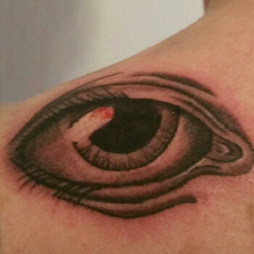 Angry eye tattoo - Bronctattooaus.com