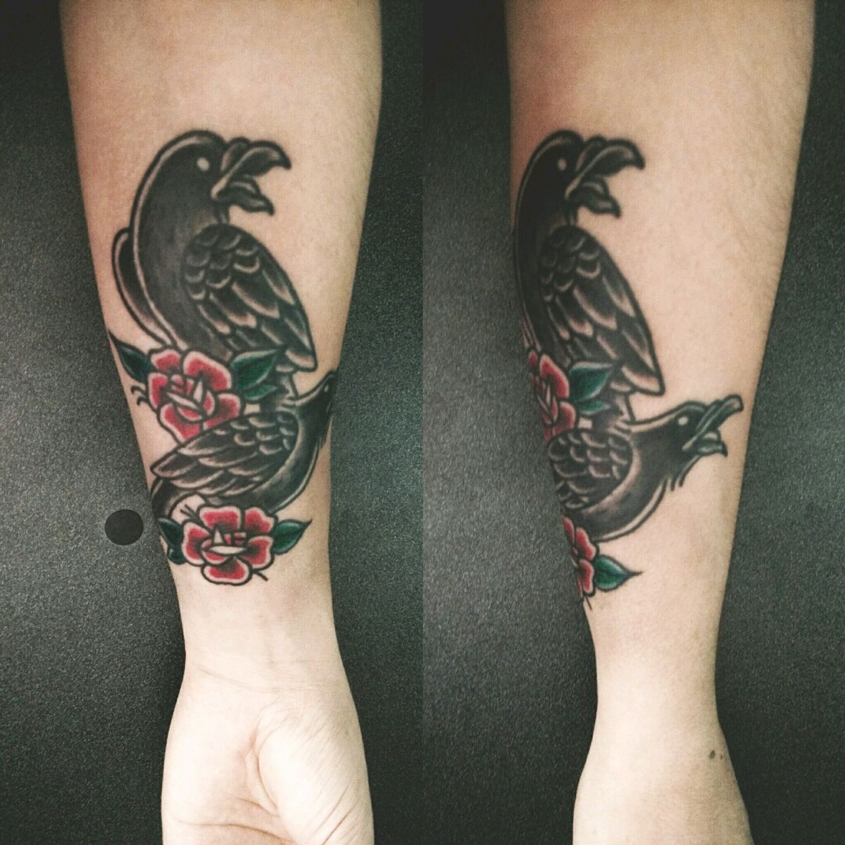 Tattoo uploaded by Alex.wildchild • #raventattoo #traditional • Tattoodo