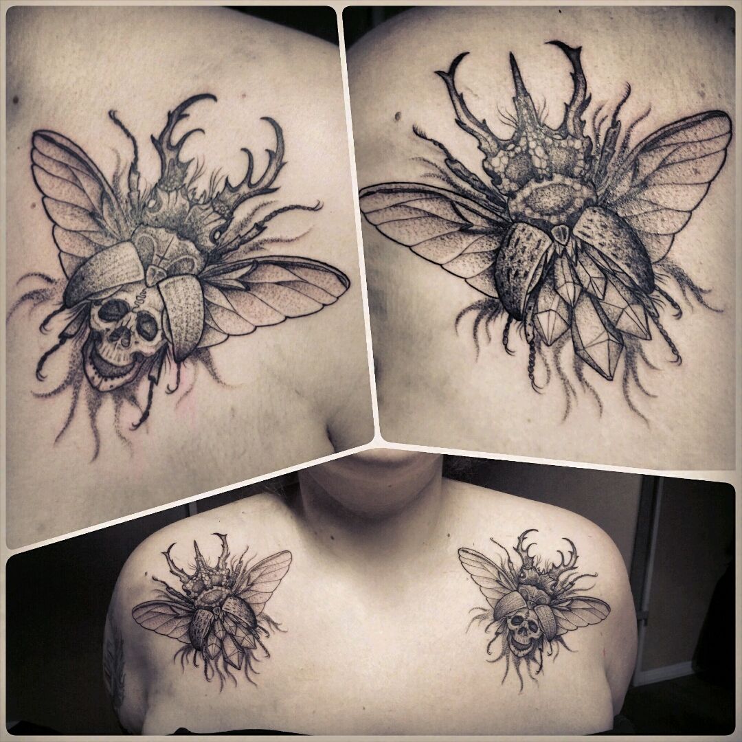 Stag Beetle Tattoo
