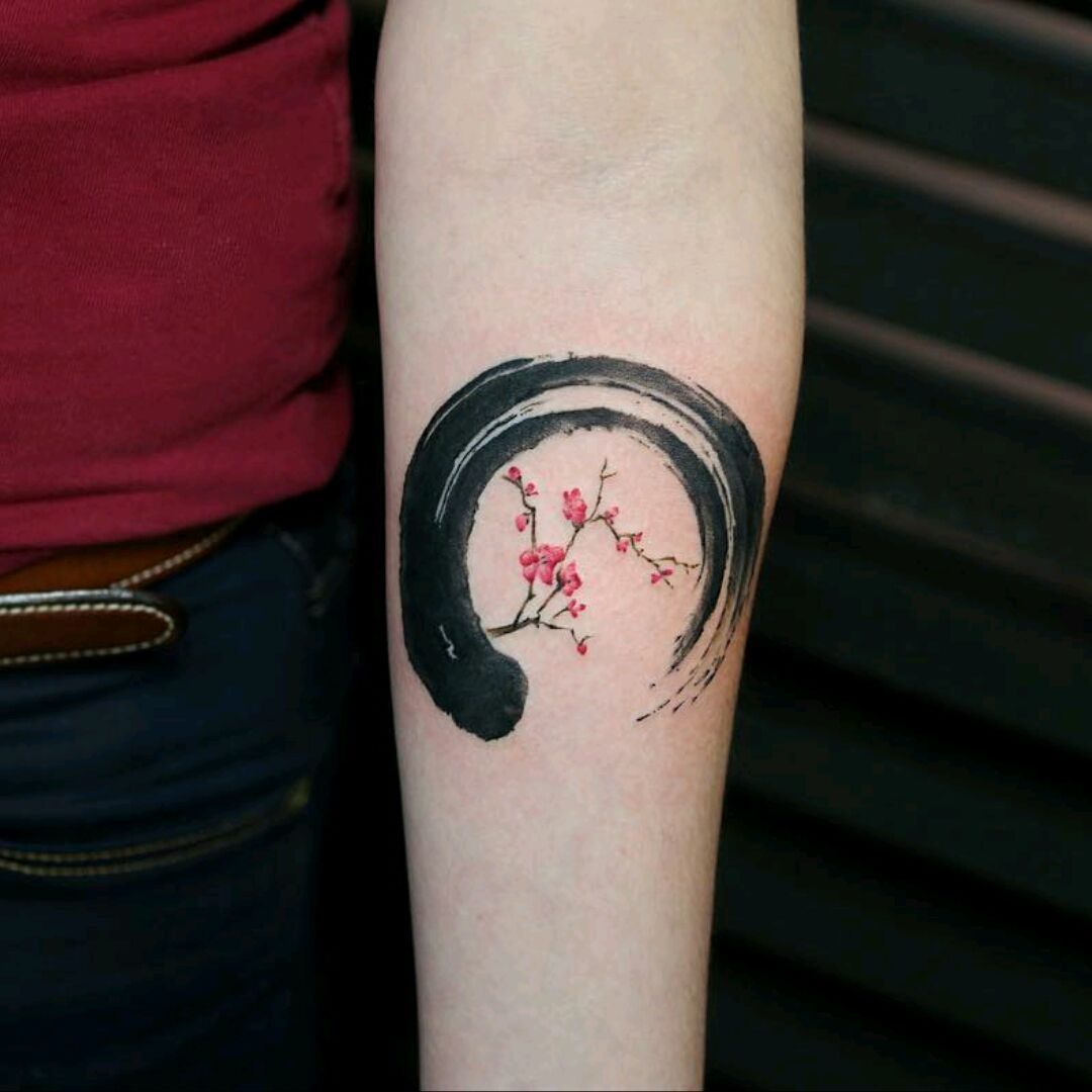 Enso Lotus Tattoo