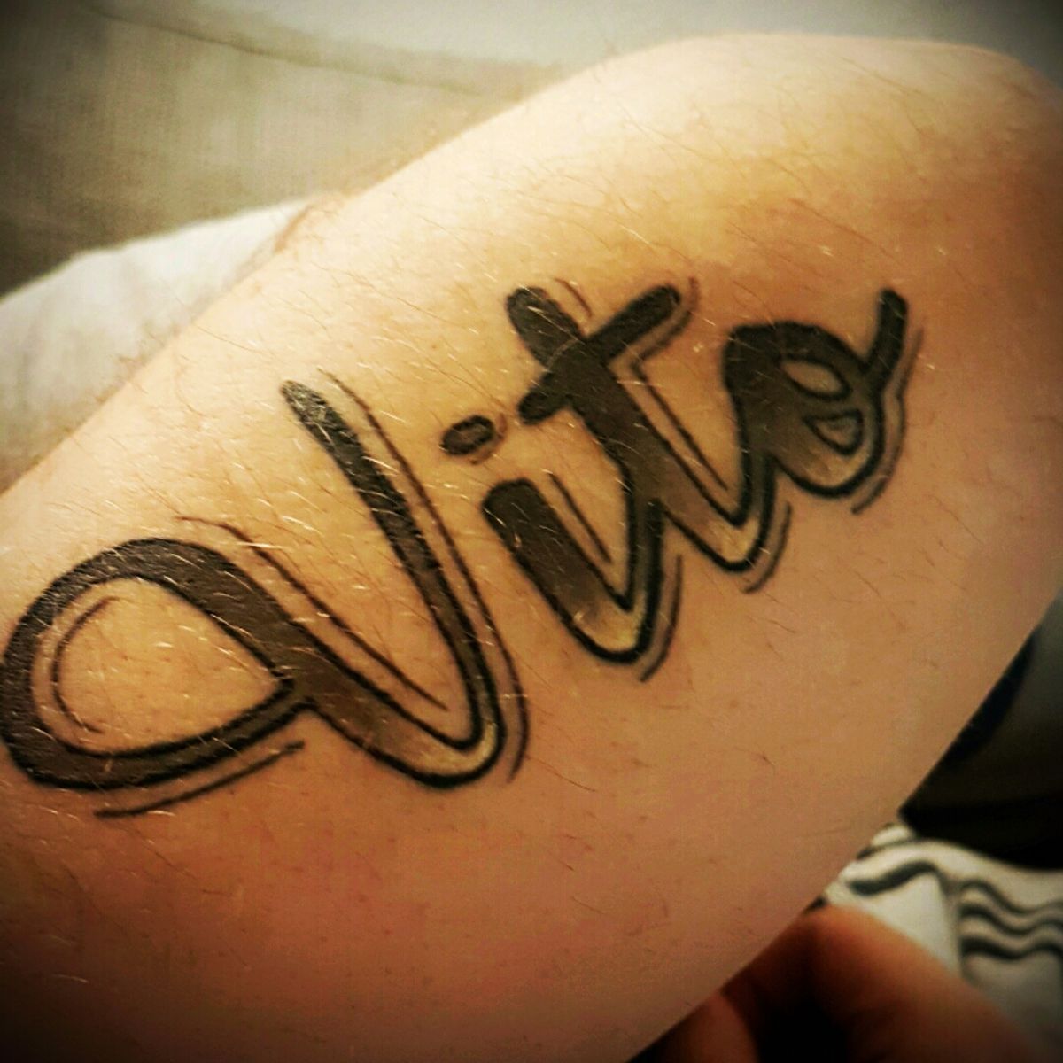 Tattoo uploaded by Mikkel Klysner • Name of my son - Theodor Vito ...