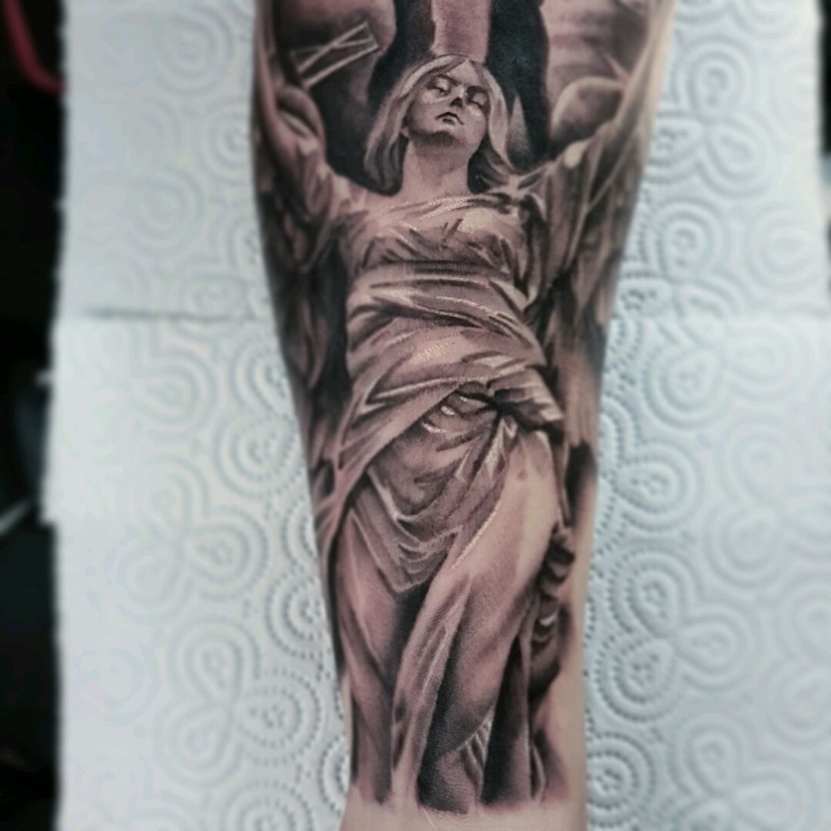 Tattoo uploaded by Jaroslav Rataj • #angel #statue #woman #yarotattoo ... Tattoo uploaded by Jaroslav Rataj • #angel #statue #woman #yarotattoo ...