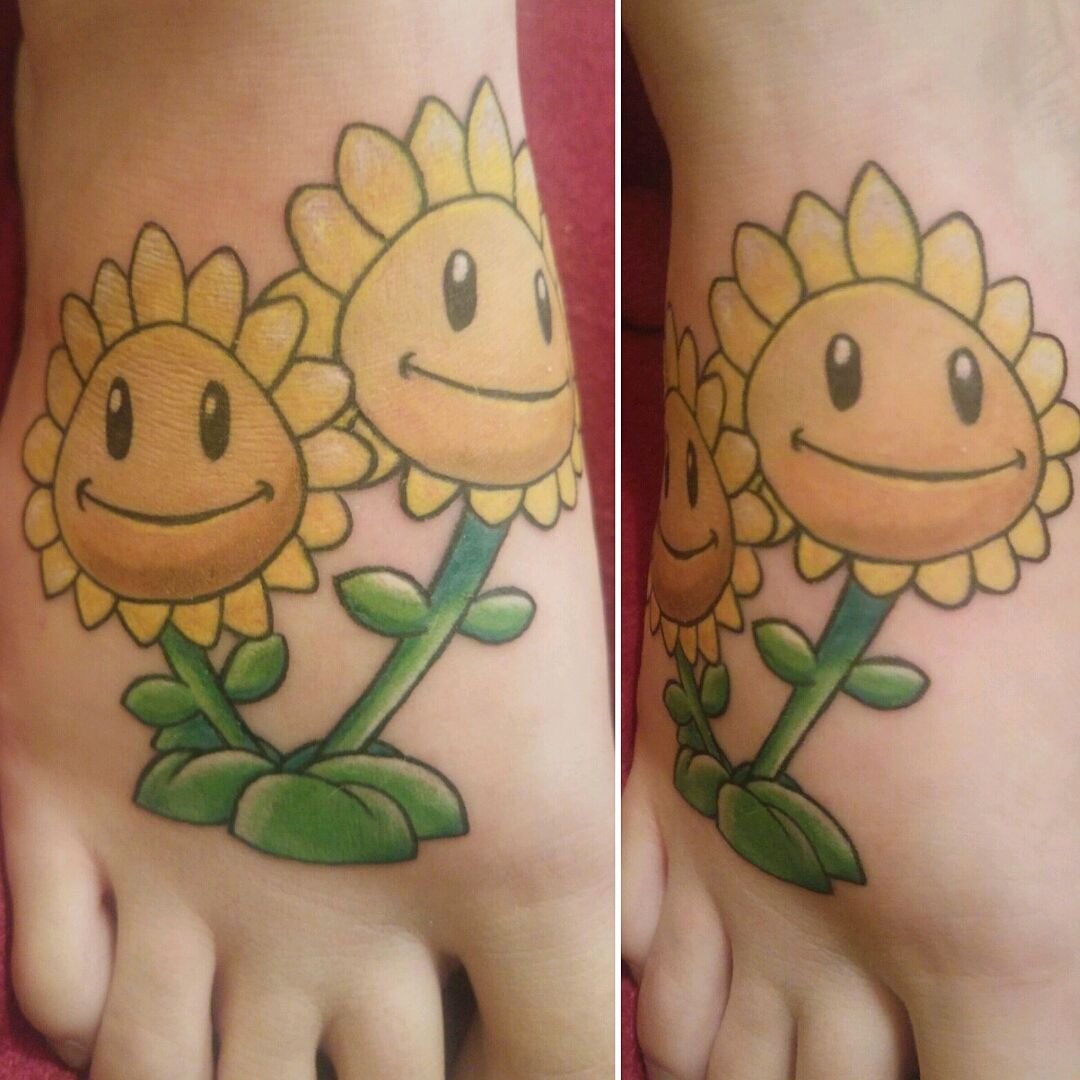 Plants vs zombies tattoo | Orangetattooshop.com