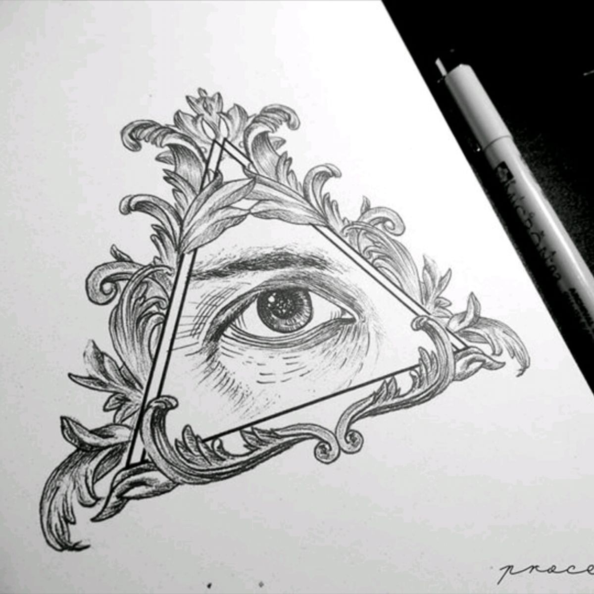 Tattoo uploaded by Ocelotl • #Cahualo #Desing #Sketch #Triangle # ...