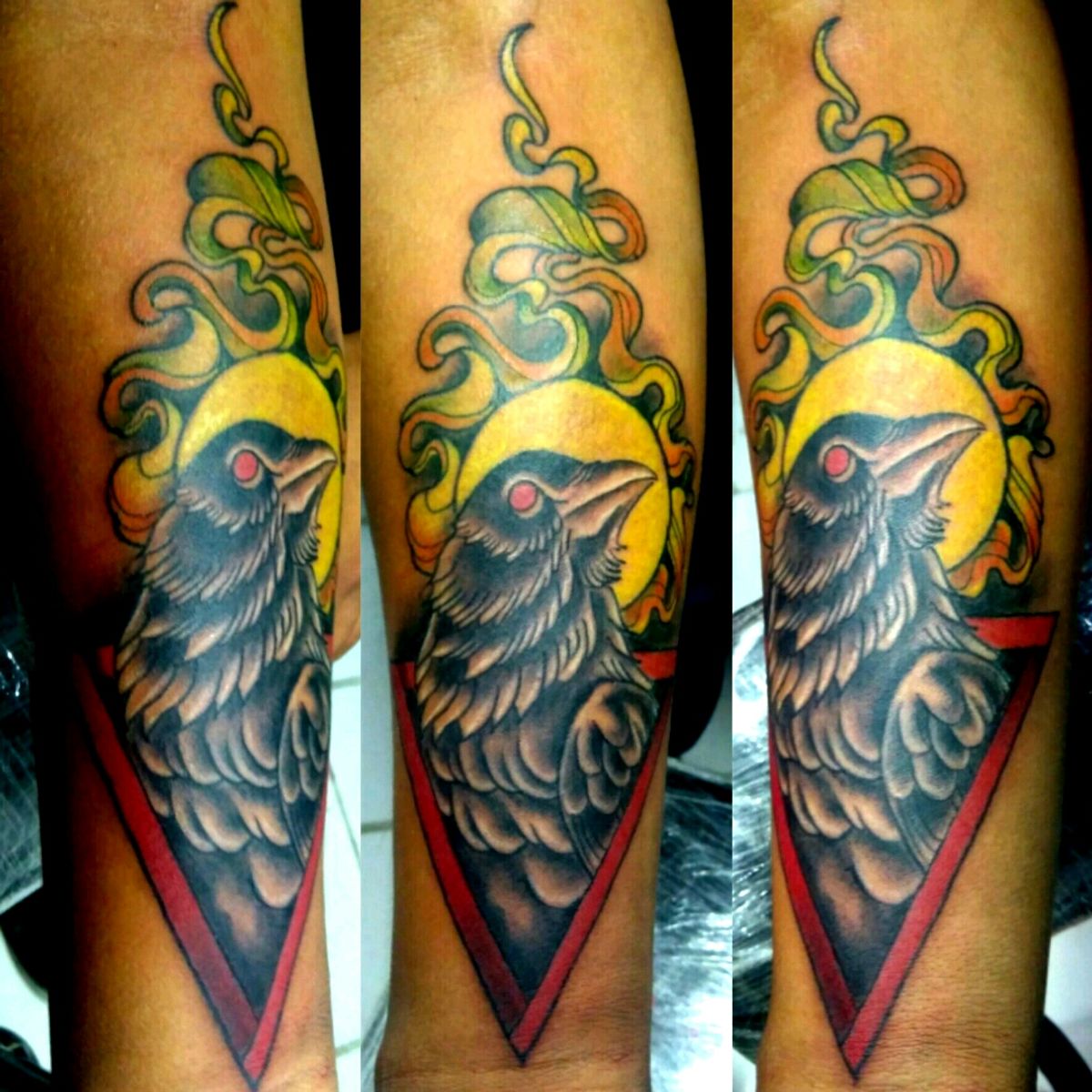 Tattoo uploaded by Jona Salazar • Cuervo neotradicional • Tattoodo