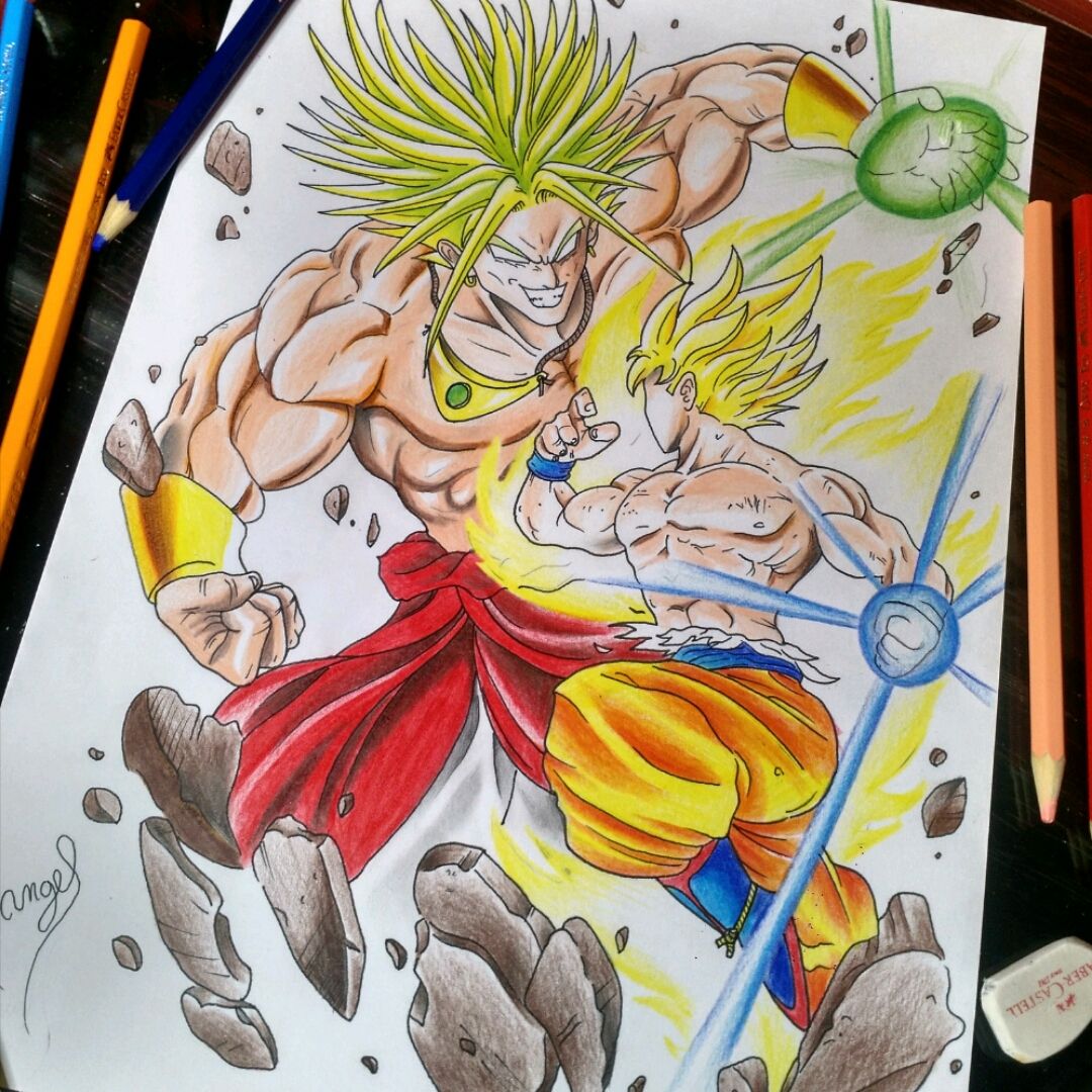 Broly Drawings In Pencil