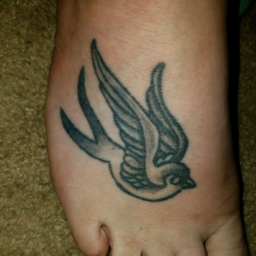 Dove Foot Tattoos