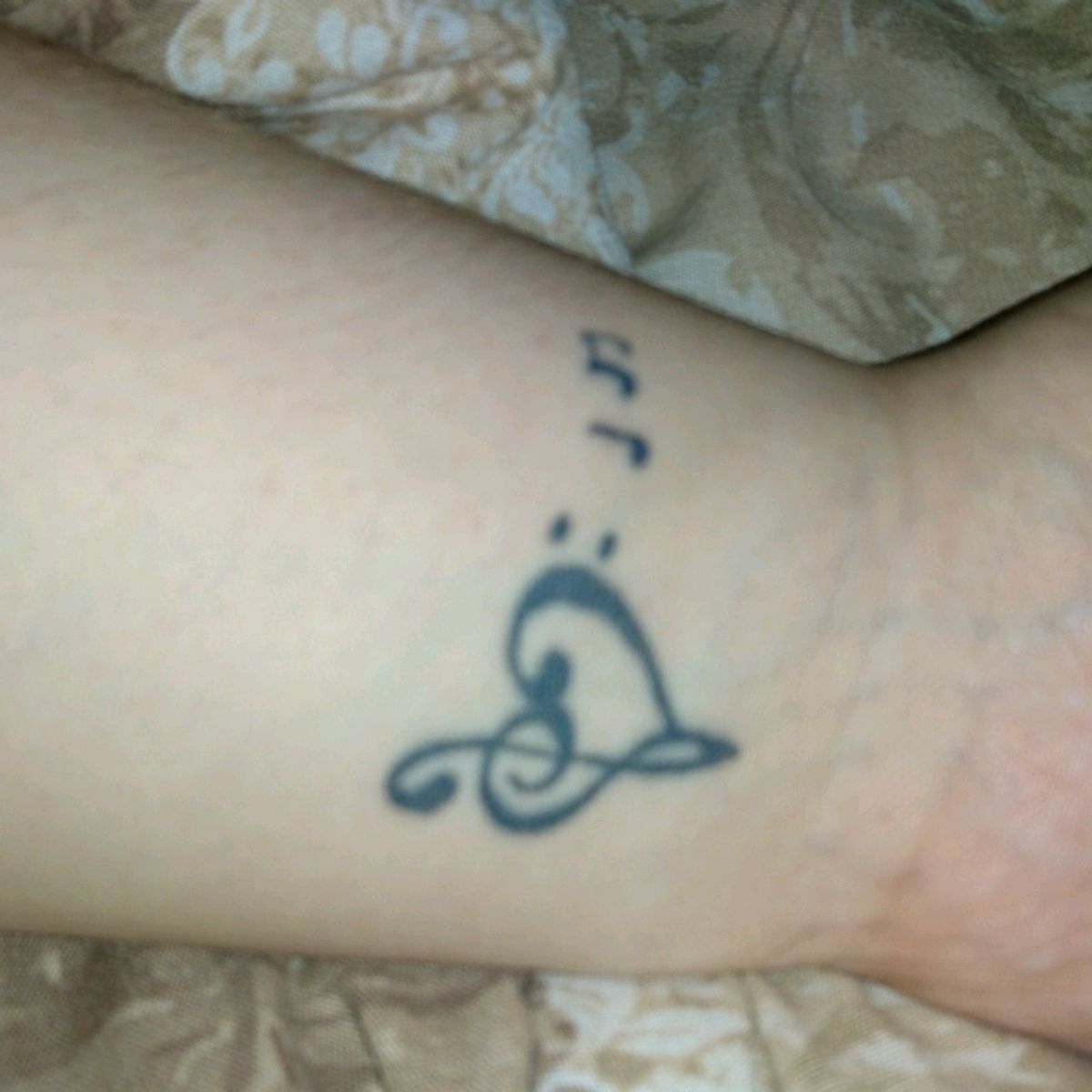Tattoo uploaded by Vikki Mccormack • Treble Clef and Bass Clef heart on ...