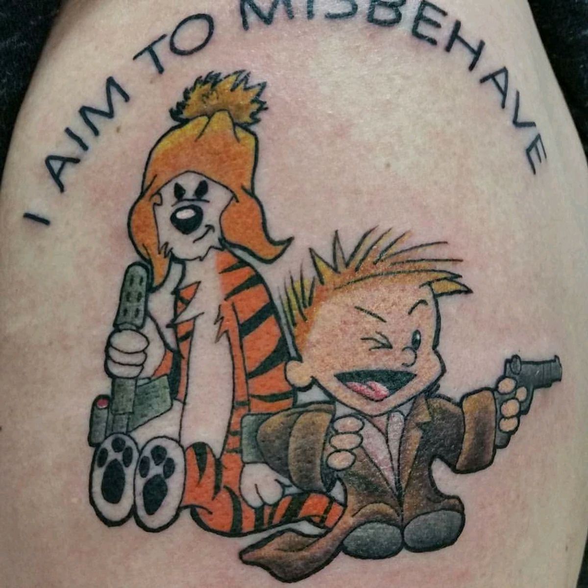 Tattoo uploaded by cortney krusz • I aim to misbehave! • Tattoodo