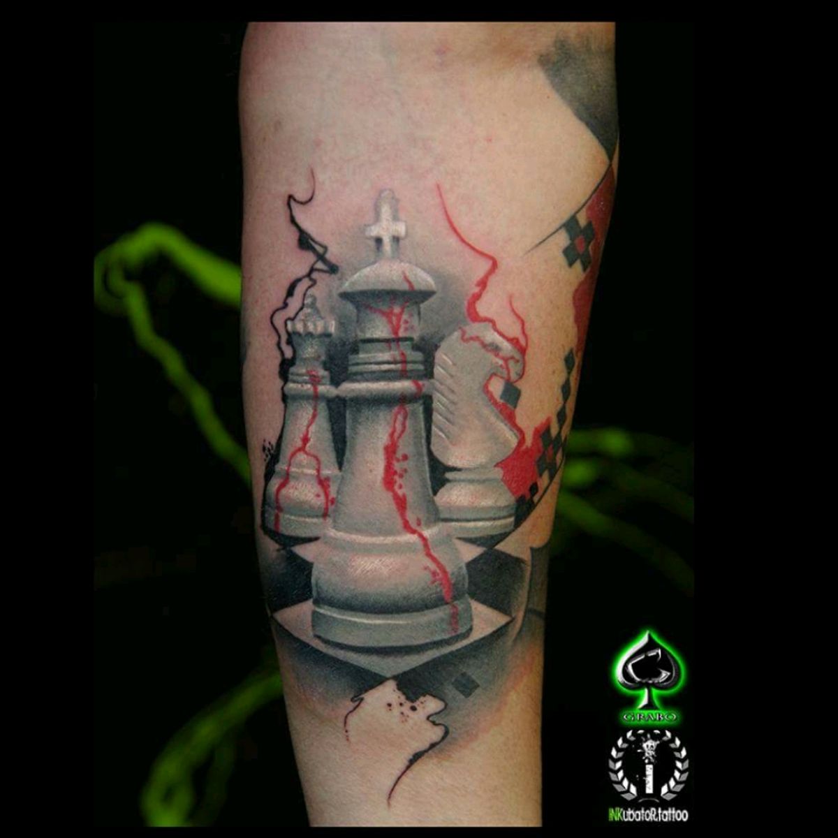 Tattoo uploaded by Michal Grabowski • Checkmate • Tattoodo