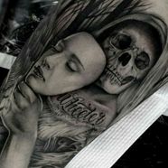 Geld Kennzeichen Konvergieren Skull Mask Tattoo Pedicab Erosion Schleim