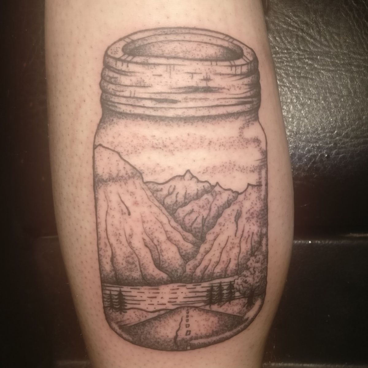Tattoo uploaded by Grim Vile • -TAKE-ME-HOME- Mason Jar Tattoo with a ...