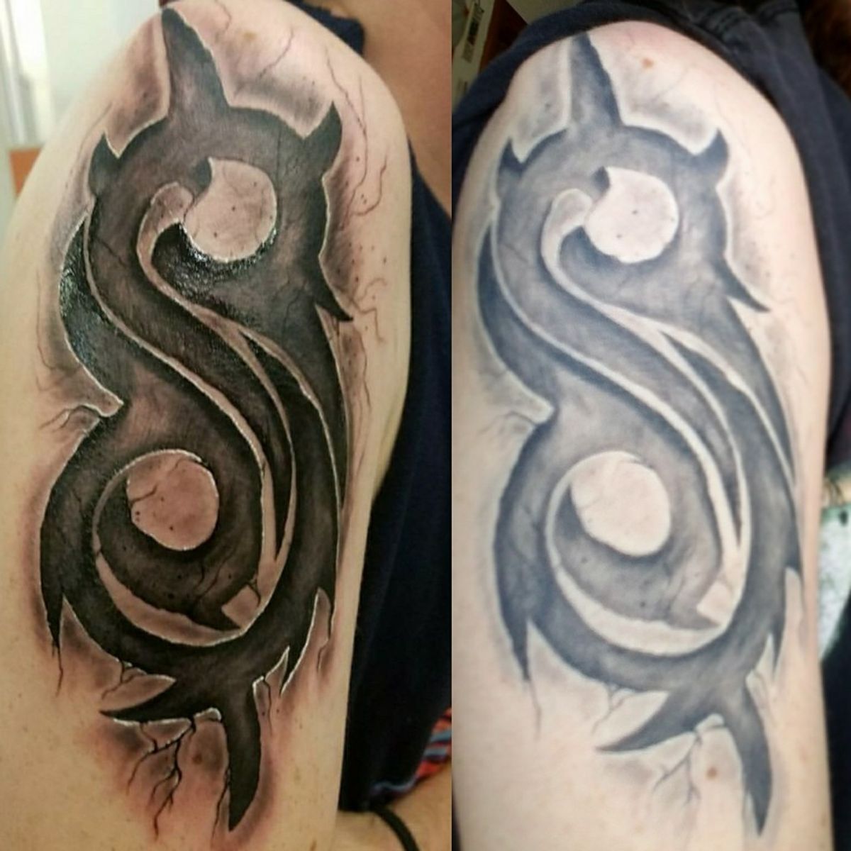 Tattoo uploaded by Johnny Comeau III • Slipknot logo done by Derek ...
