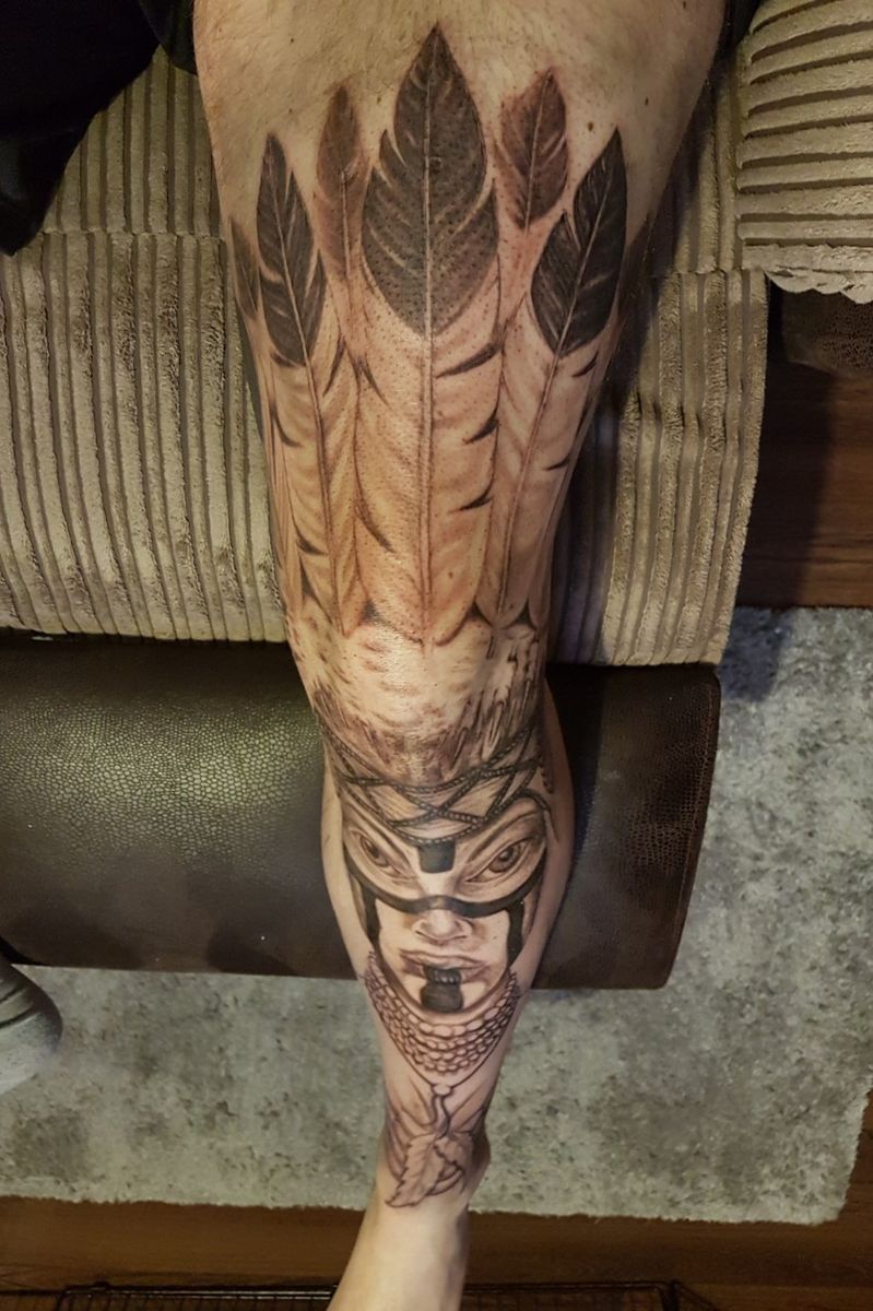 Tattoo uploaded by Chris D-Appleton • Apache women black and grey ...