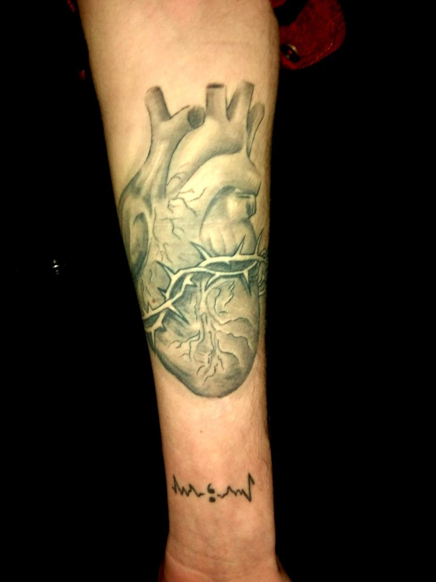 Tattoo uploaded by Jake Sykes • Heart tatto • Tattoodo