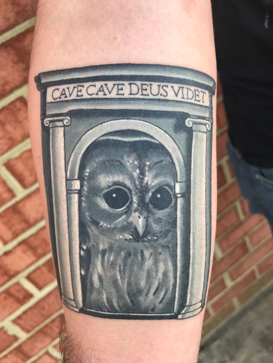 Tattoo uploaded by Clayton Pilcher • Hieronymus Bosch owl, "Beware ...