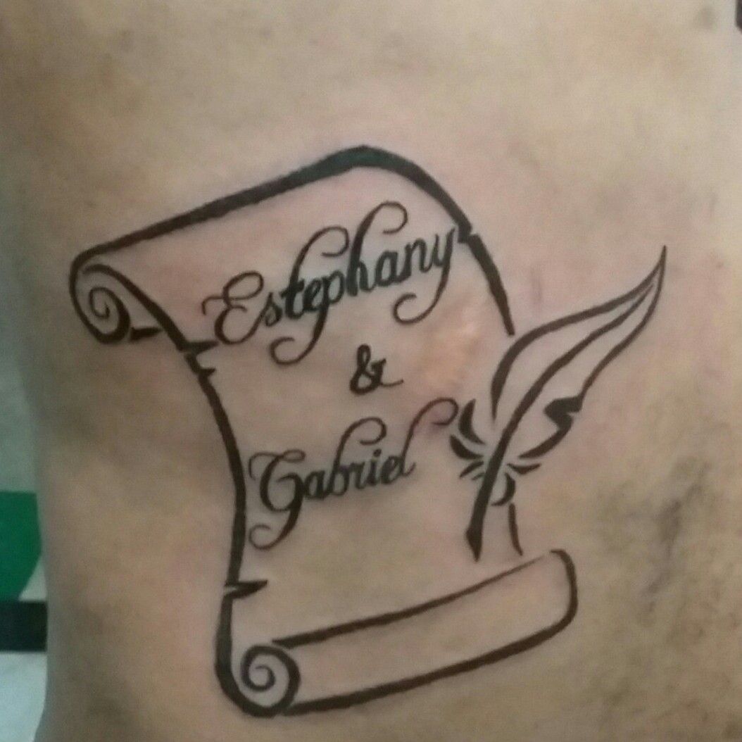 Scroll Tattoos With Names