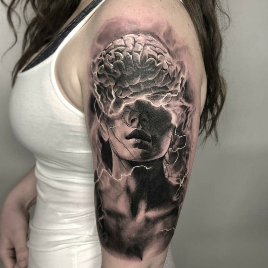 Realistic Brain Tattoos Oldschool BRAIN TATTOO | Traditional Tattoos
