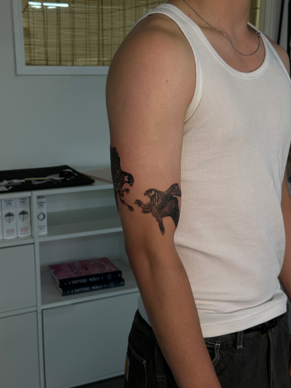 Illustrative Hawk Tattoo by Amber Smith • Tattoodo