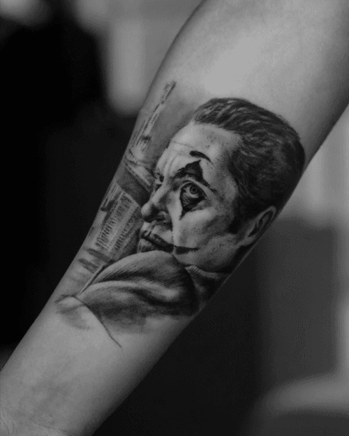 Joker Portrait Tattoo • Tattoodo