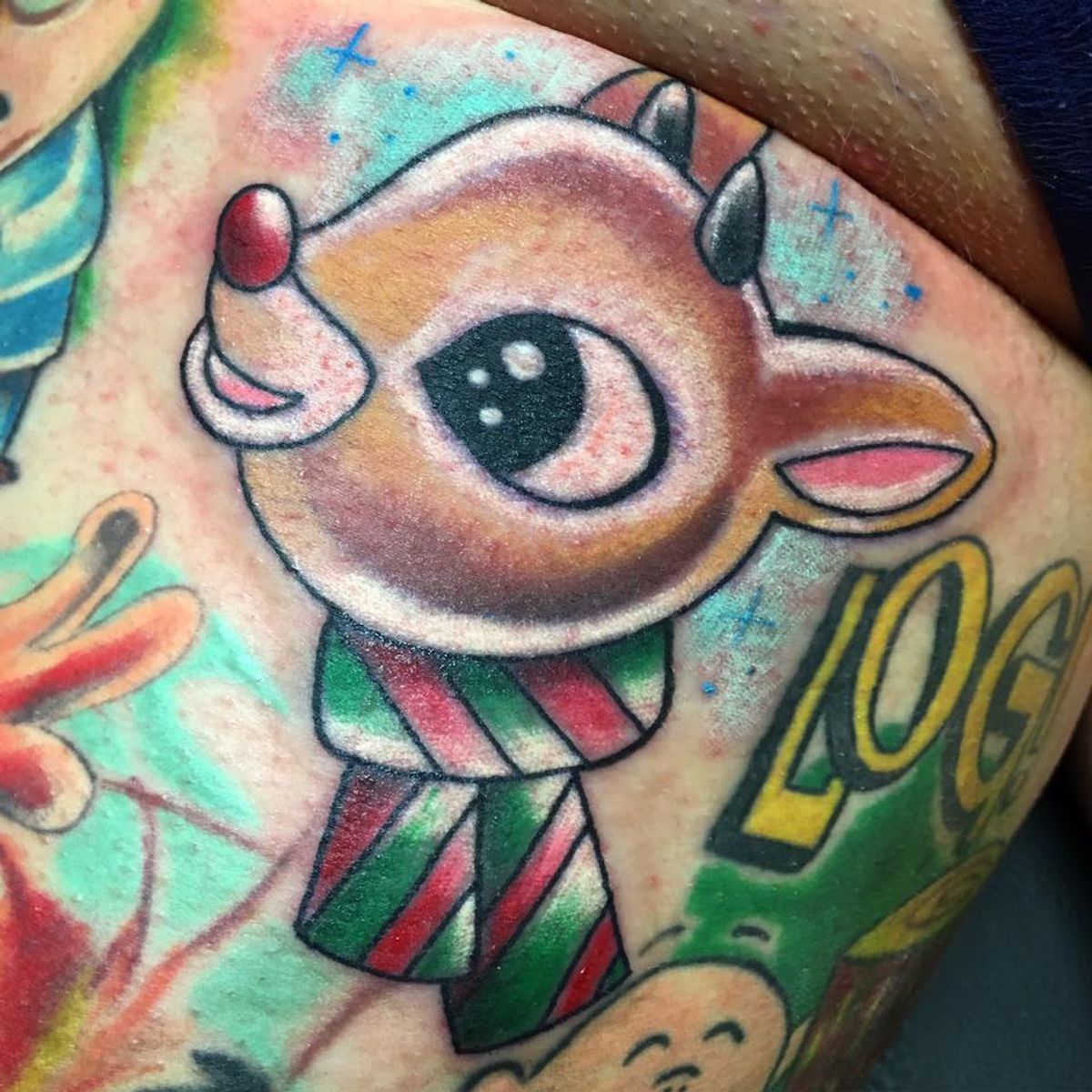 Tattoo uploaded by The Mighty Horseman Tattoo Co • Rudolph the Red ...