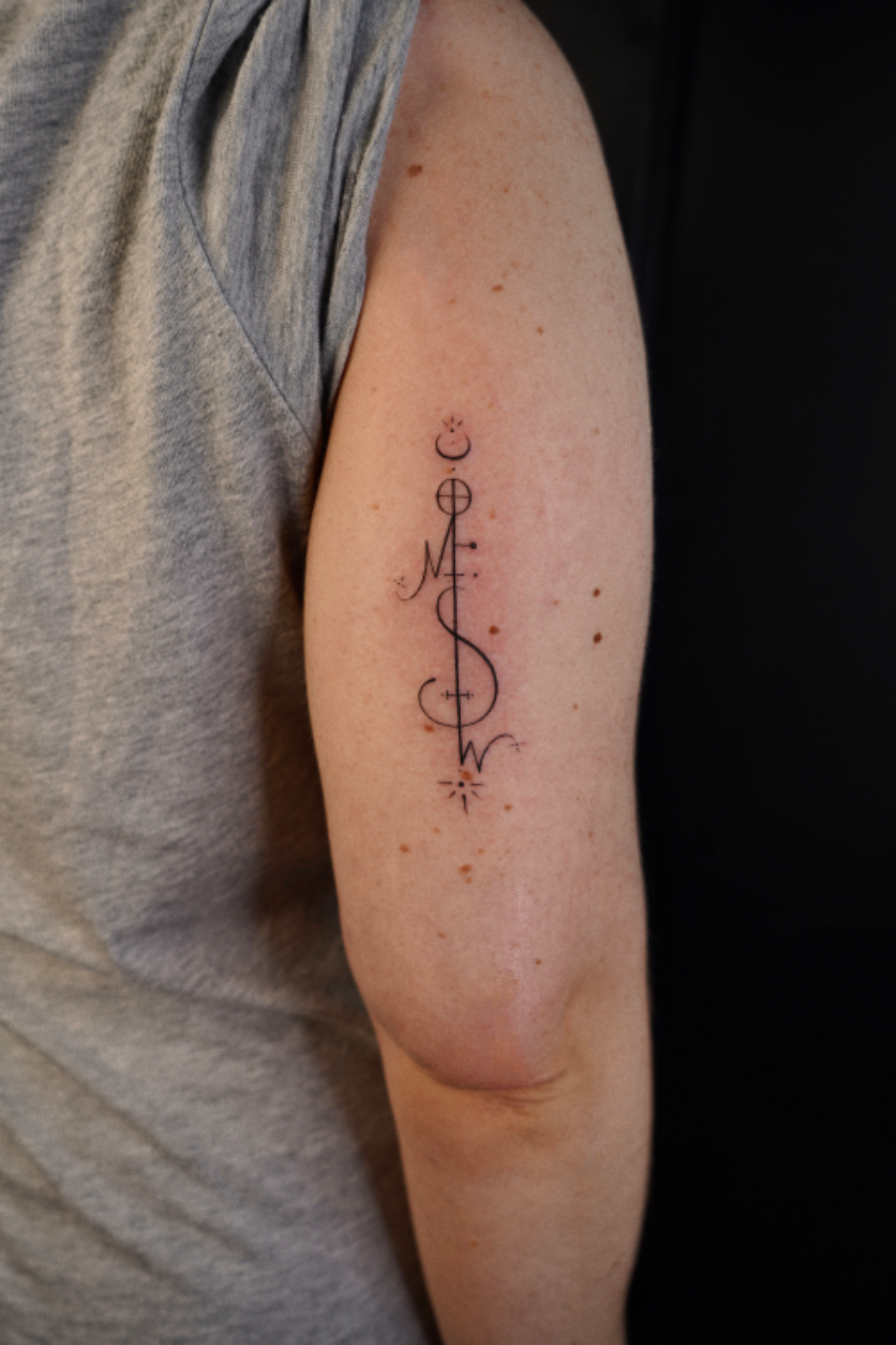 Abstract Fine Line Tattoo • Tattoodo