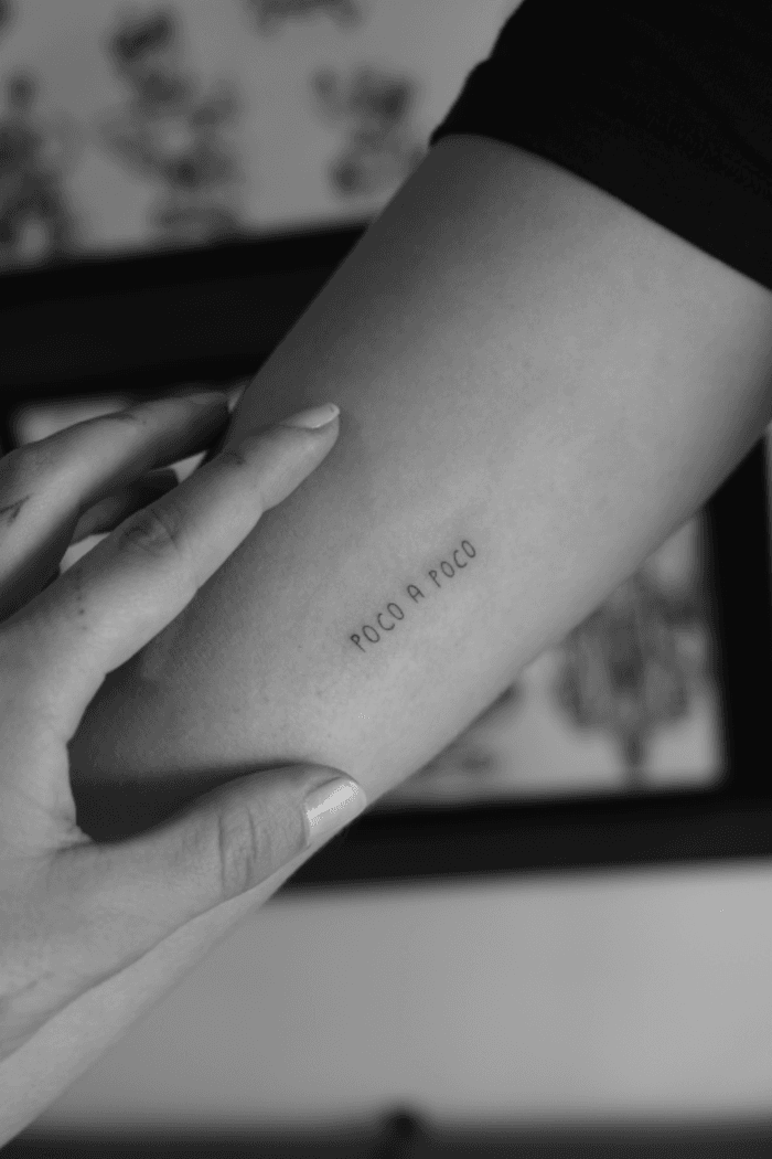 POCO A POCO Tattoo • Tattoodo