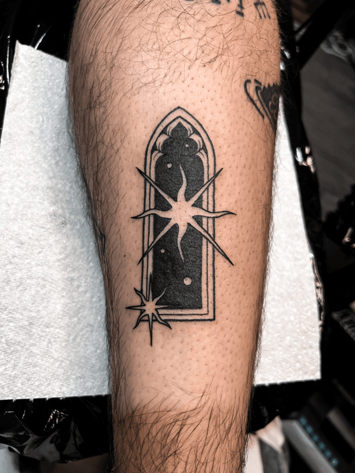 Gothic Star Window • Tattoodo
