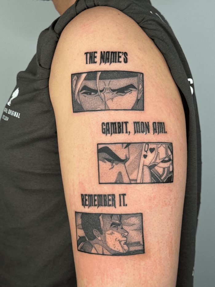 Gambit Comic Tattoo • Tattoodo