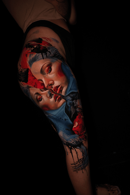 Double Face Portrait • Tattoodo