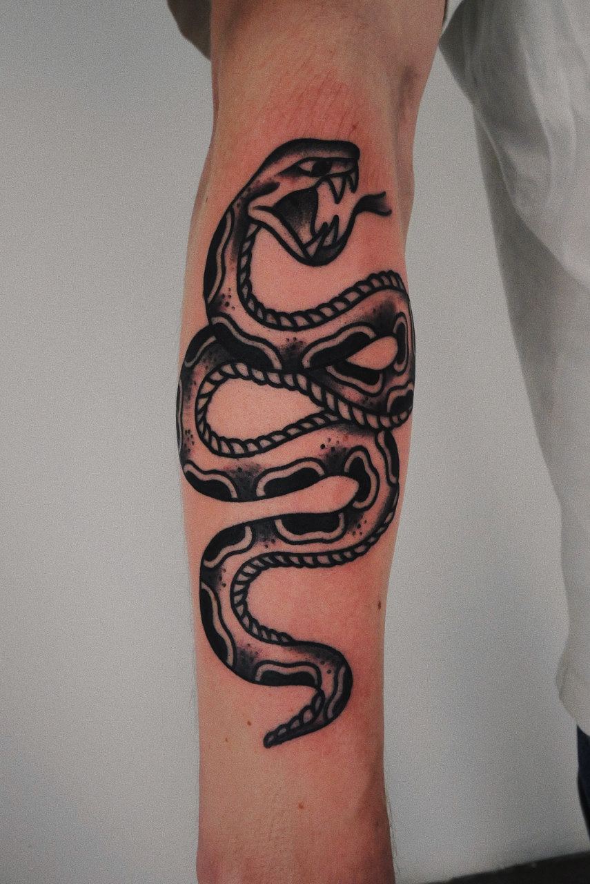 Coiled Snake Tattoo • Tattoodo