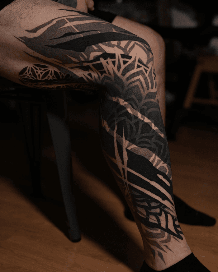 Abstract Leg Tattoo 2 • Tattoodo