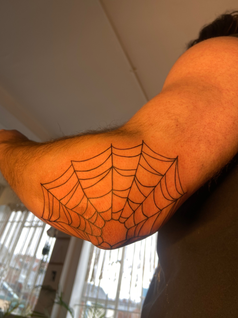Fine Line Web Tattoo by Beth Farbrother • Tattoodo