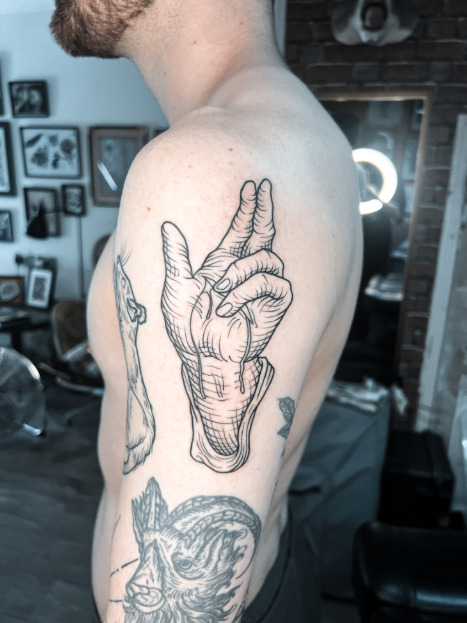 Stigmata Hand Engraving Tattoo • Tattoodo