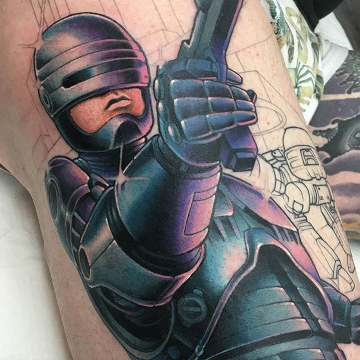 Tattoo uploaded by Robert Davies • RoboCop Tattoo by Miles Kanne # ...
