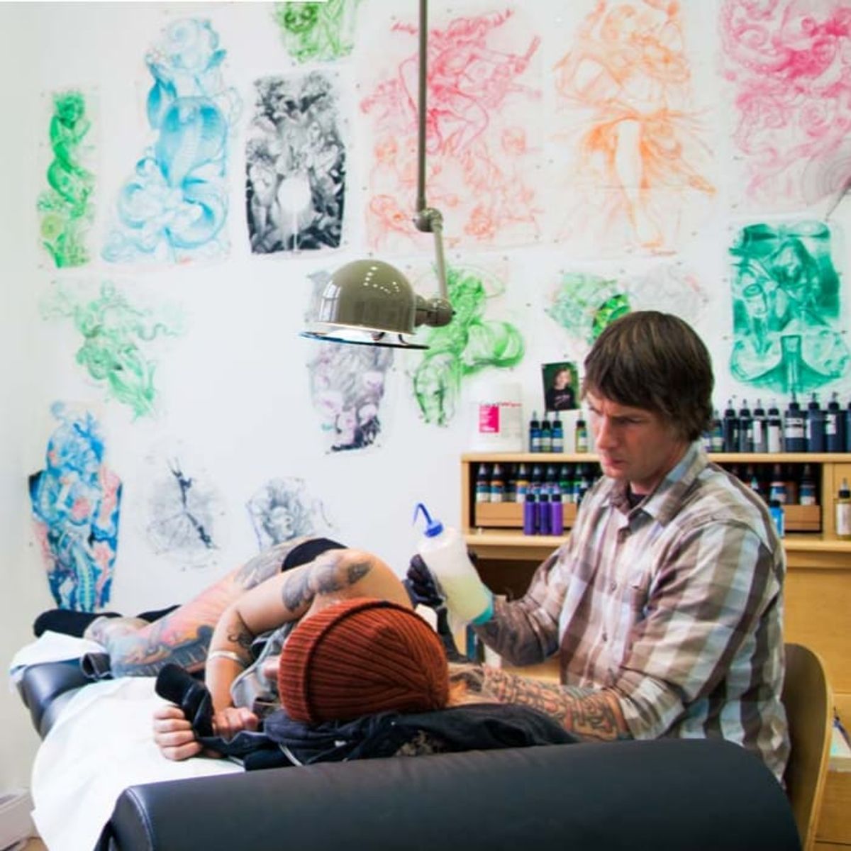 Tattoo uploaded by Tattoodo • Steve Moore at work. Photo via www ...