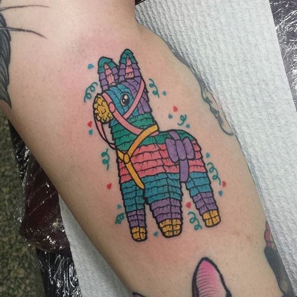Tattoo uploaded by Stacie Mayer • Neo trad piñata tattoo by Nicole ...