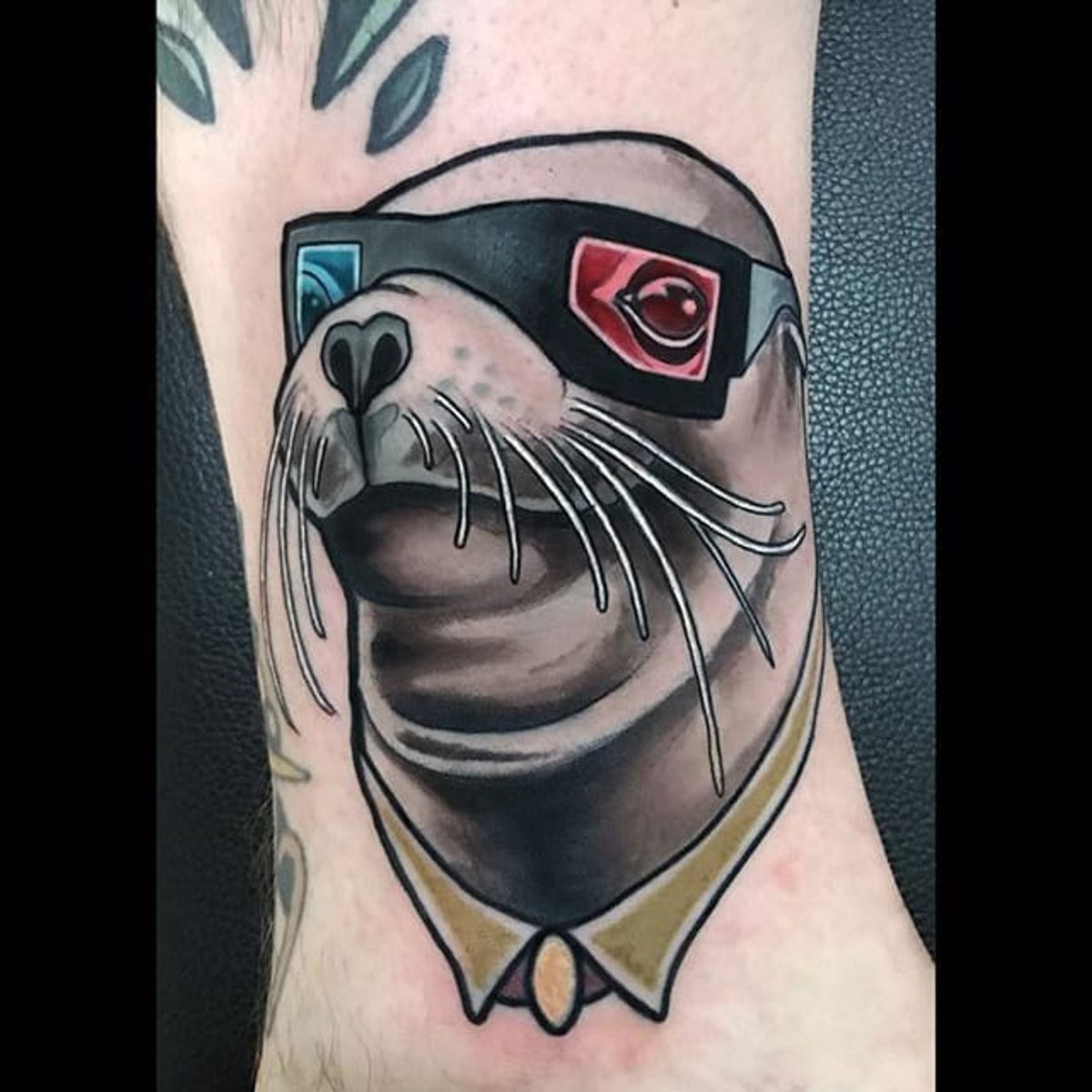 Tattoo uploaded by Ross Howerton • The nerdiest sea lion in the ocean ...