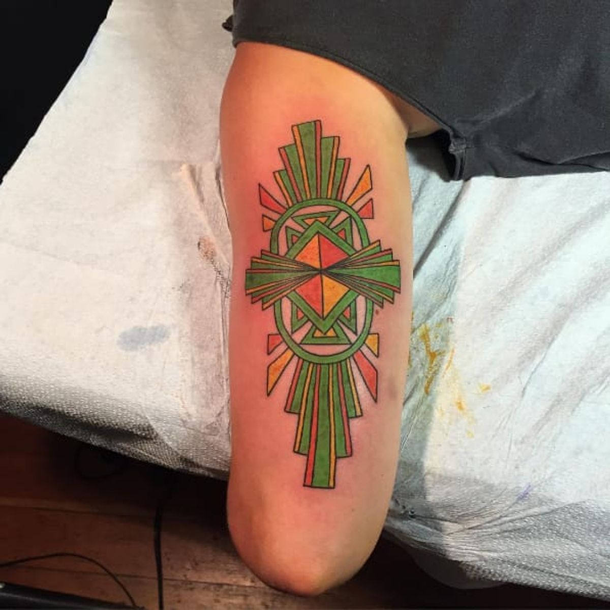 Tattoo uploaded by Jordan Dailey • Tattoo by Bradley Delay #artdeco # ...