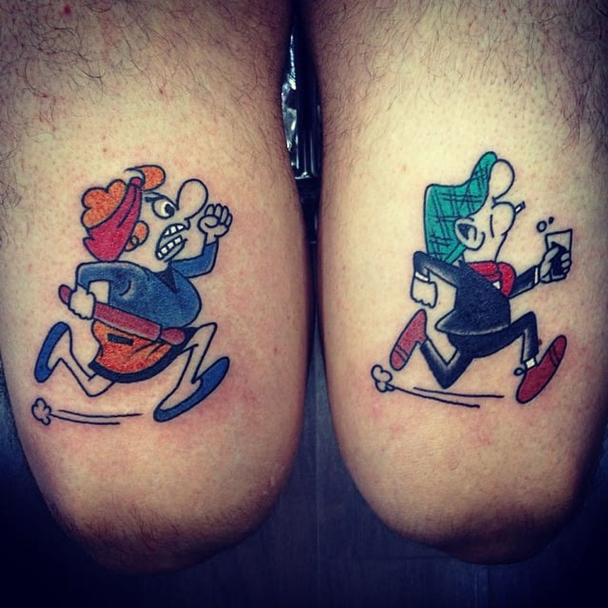 Tattoo uploaded by Servo Jefferson • Andy Capp being chased by his wife ...