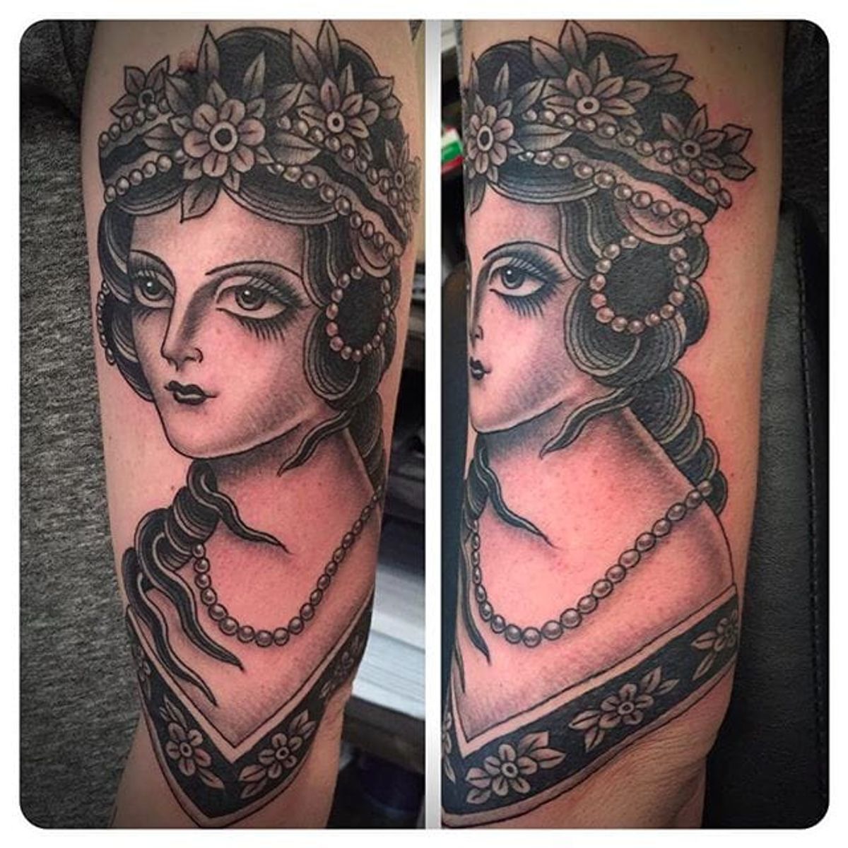 Tattoo Uploaded By Minerva • Classy And Beautiful Gypsy Girl Tattoo By
