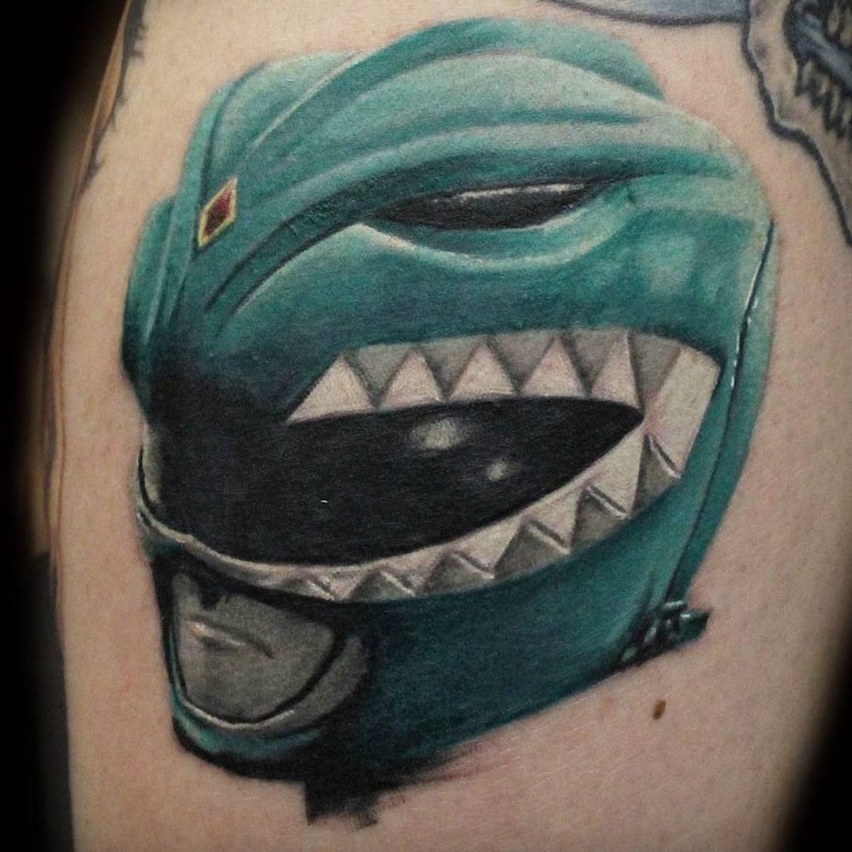 Tattoo uploaded by Ross Howerton • A portrait of the Green Ranger fomr ...