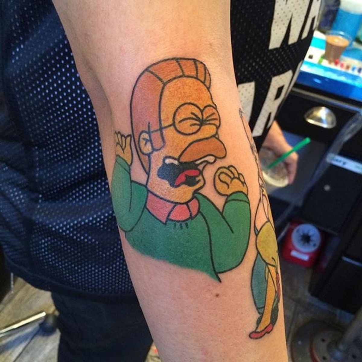 Tattoo uploaded by Robert Davies • Ned Flanders Tattoo by Michael ...