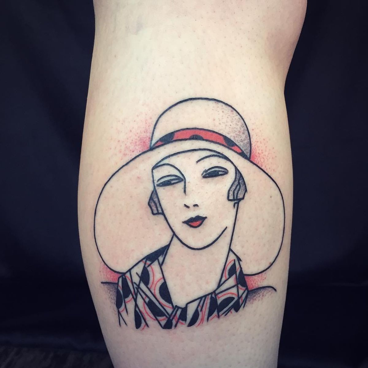 Tattoo uploaded by Tattoodo • 1920's lady tattoo by Tron #Tron # ...