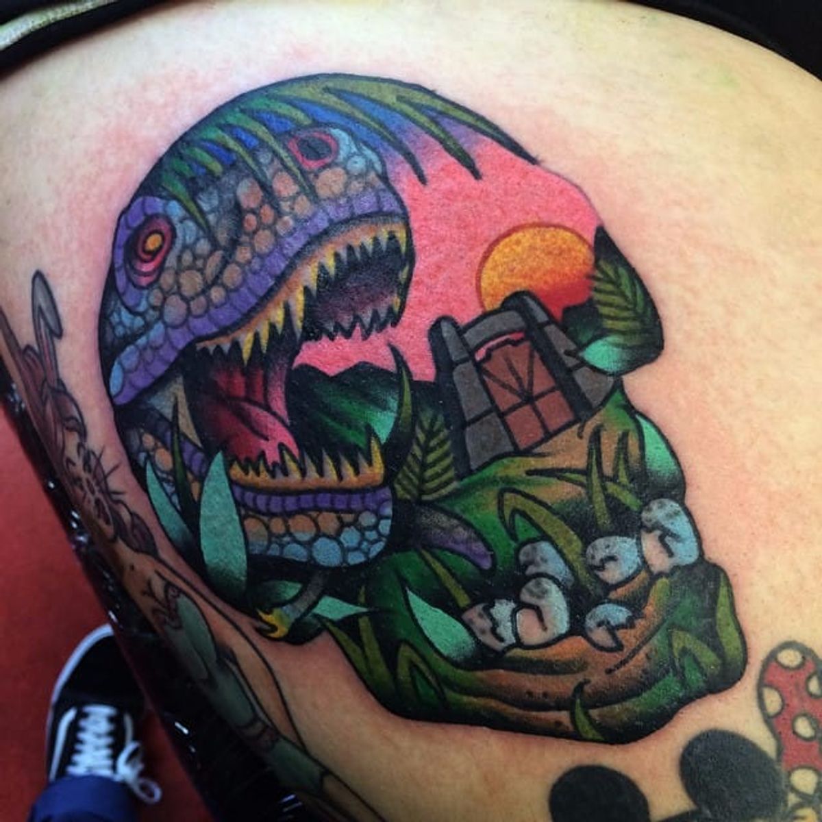 Tattoo uploaded by Xavier • Jurassic Park tattoo by Sam Kane. #SamKane ...