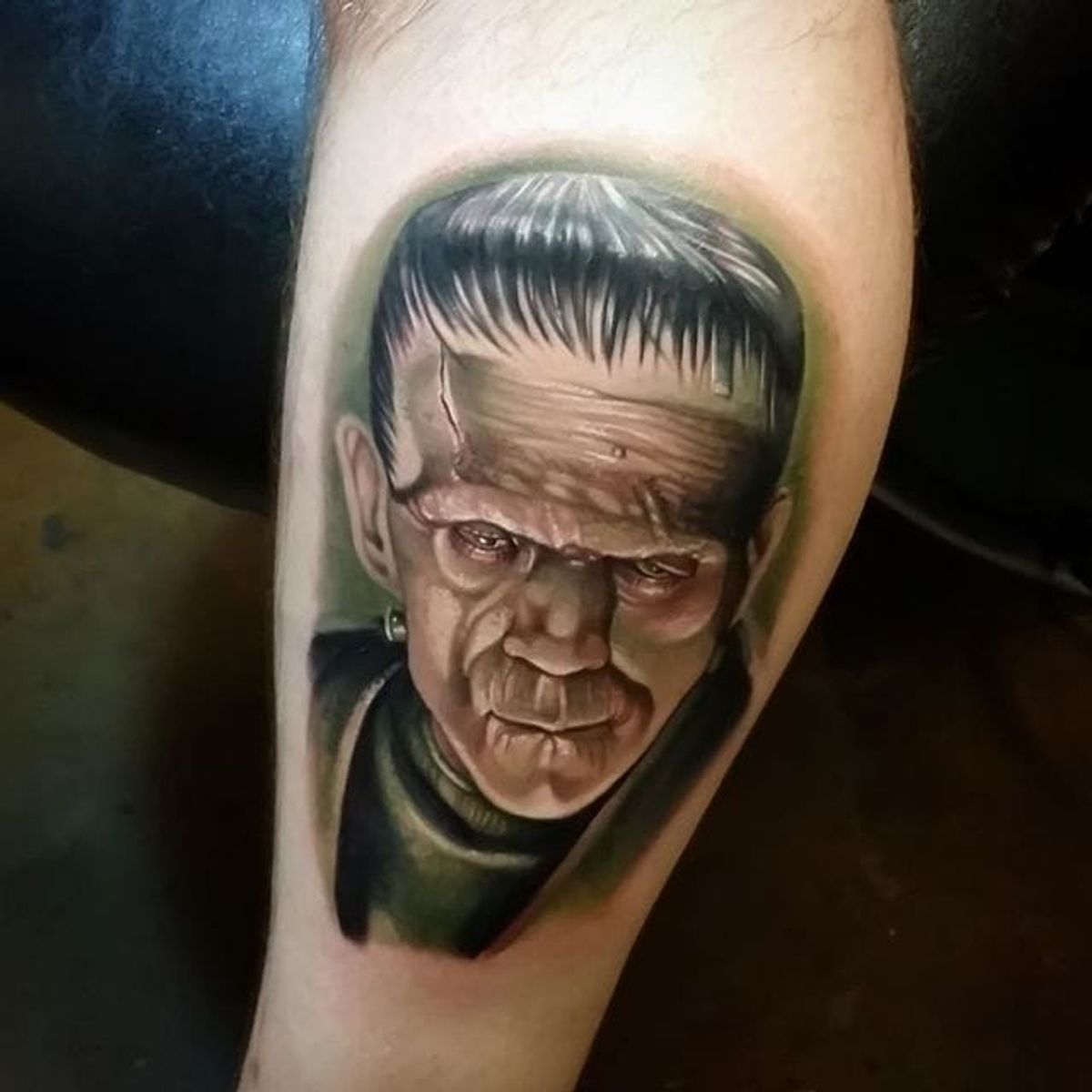 Tattoo uploaded by Stacie Mayer • Frankenstein tattoo by Poch Tattoos ...