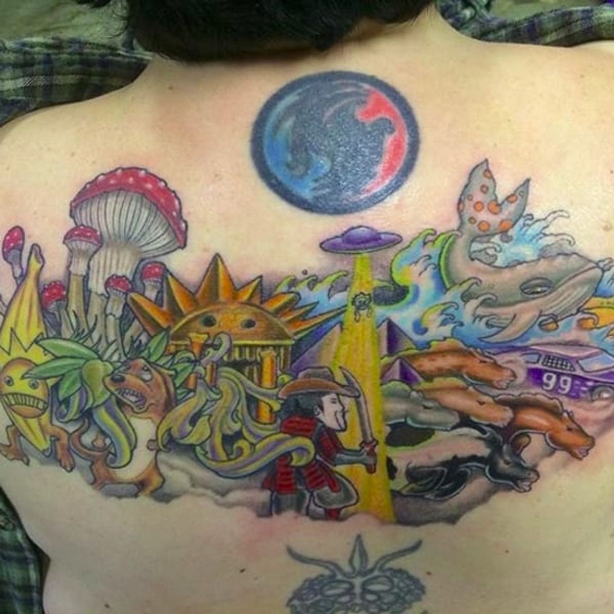 Tattoo uploaded by Servo Jefferson • Ween-tastic back piece by Gene ...