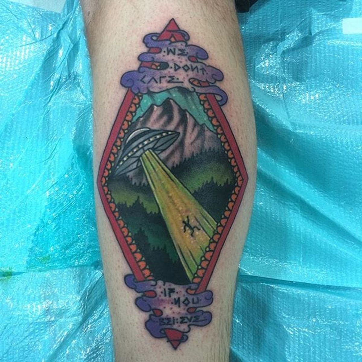 Tattoo uploaded by Robert Davies • Alien Abduction Tattoo by Nick ...