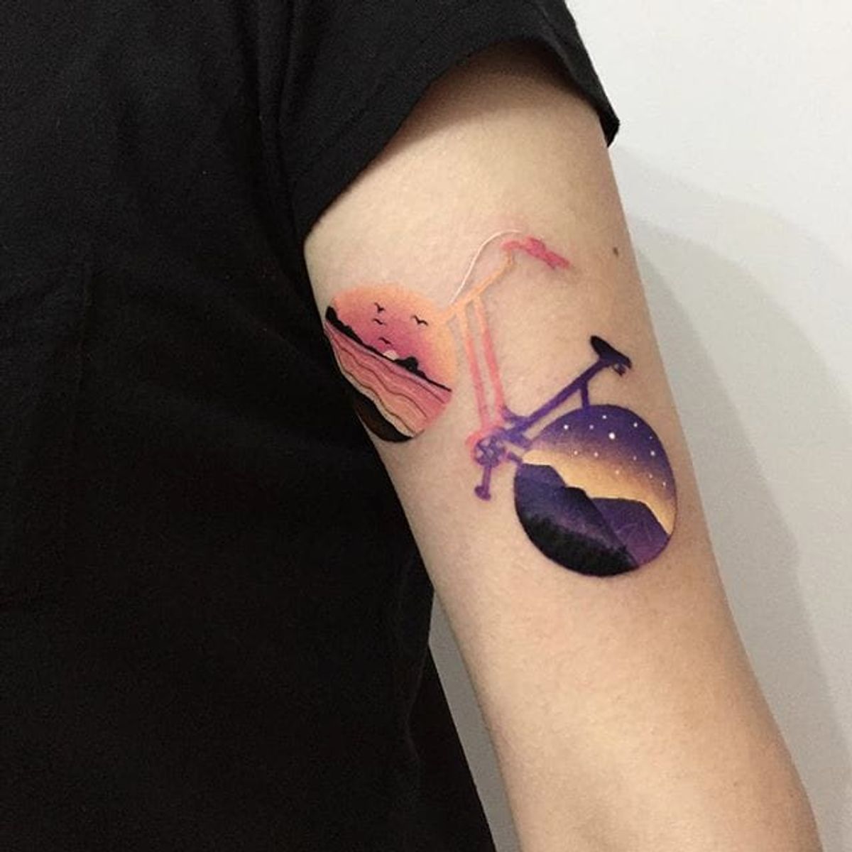Tattoo uploaded by Xavier • Fixie overlay tattoo by Daria Stahp. # ...